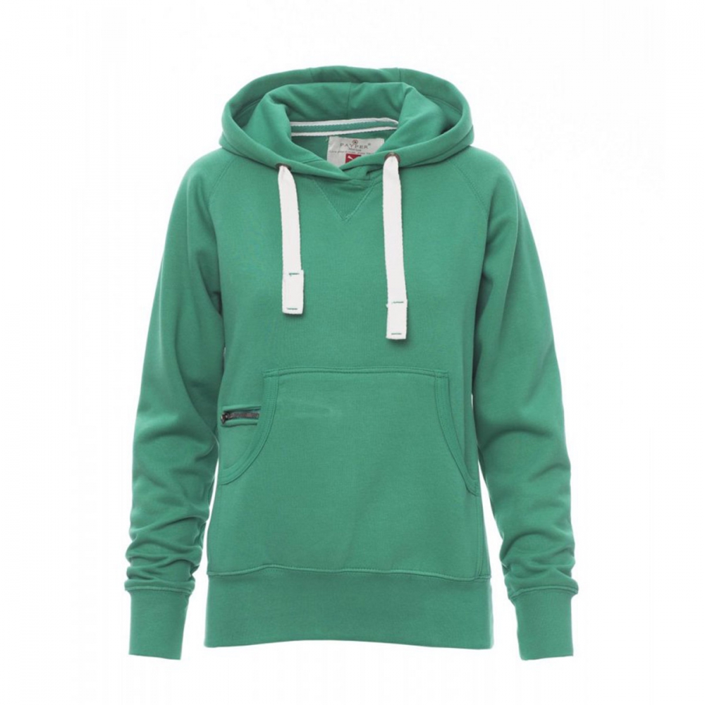 Felpa donna verde smeraldo con cappuccio da personalizzare Atlanta+ ... Felpa donna verde smeraldo con cappuccio da personalizzare Atlanta+ ...